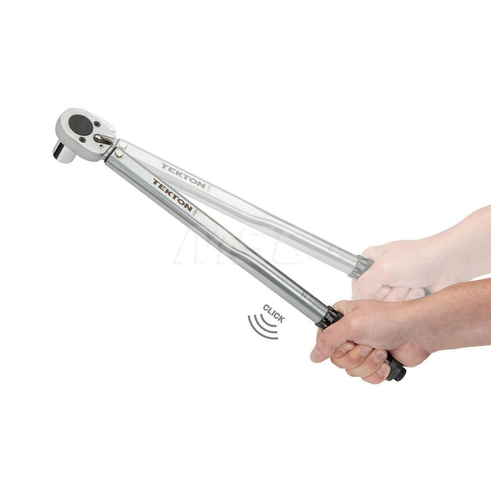 Tekton - Micrometer Torque Wrench: 1/2" Drive, Foot Pound & Newton ...