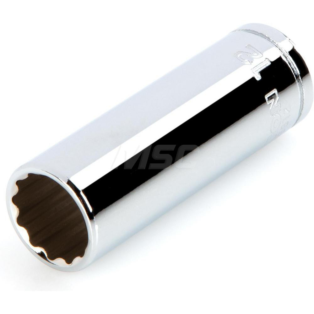 Tekton - Standard Hand Socket: 1/4" Drive, 12.00 mm Socket, 12-Point ...