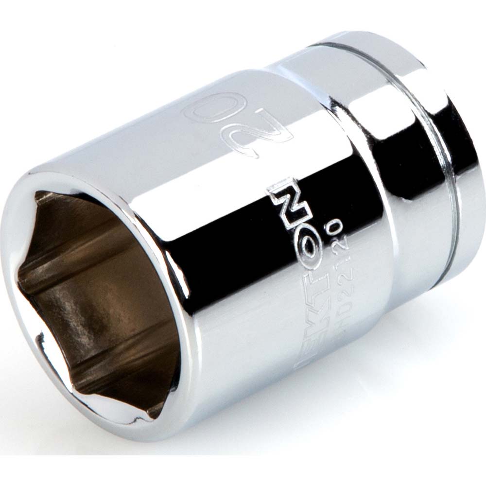 Tekton - Standard Hand Socket: 1/2" Drive, 20.00 mm Socket, 6-Point ...