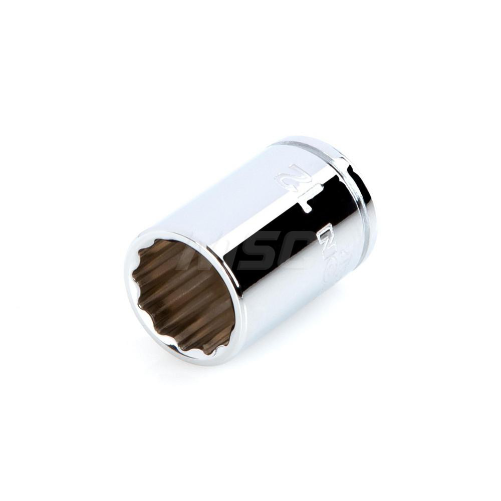 Tekton - Standard Hand Socket: 1/4" Drive, 12.00 mm Socket, 12-Point ...