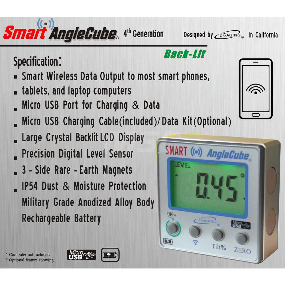 iGaging - Digital & Dial Protractors: Level, (4) 90.00 | MSC Direct