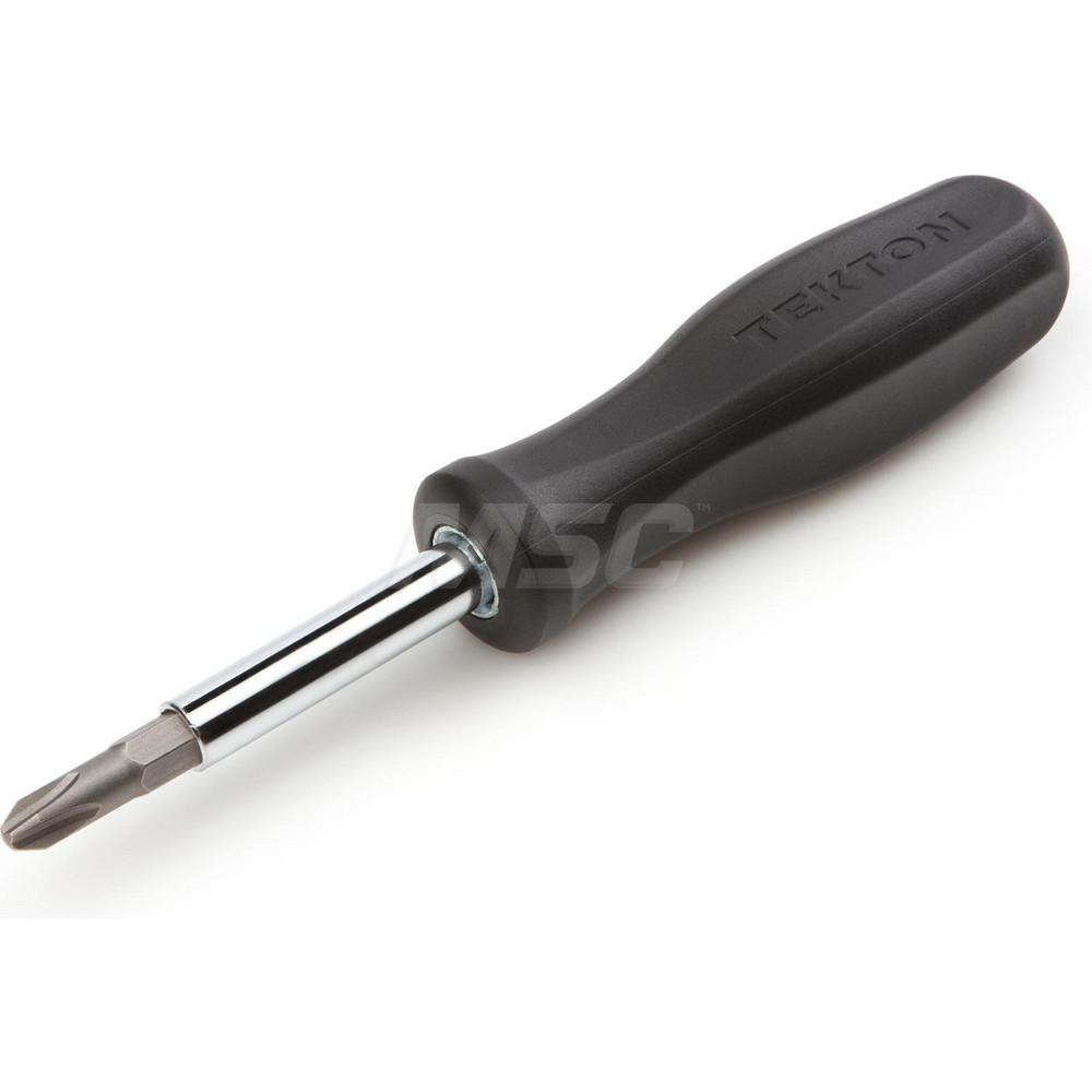 Tekton - 6-in-1 Phillips Driver (#1 x #2, #0 x #3, Black) | MSC Direct