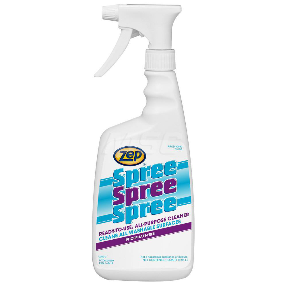 ZEP - Cleaner & Degreaser: 1 qt, Trigger Spray Bottle, | MSC Direct