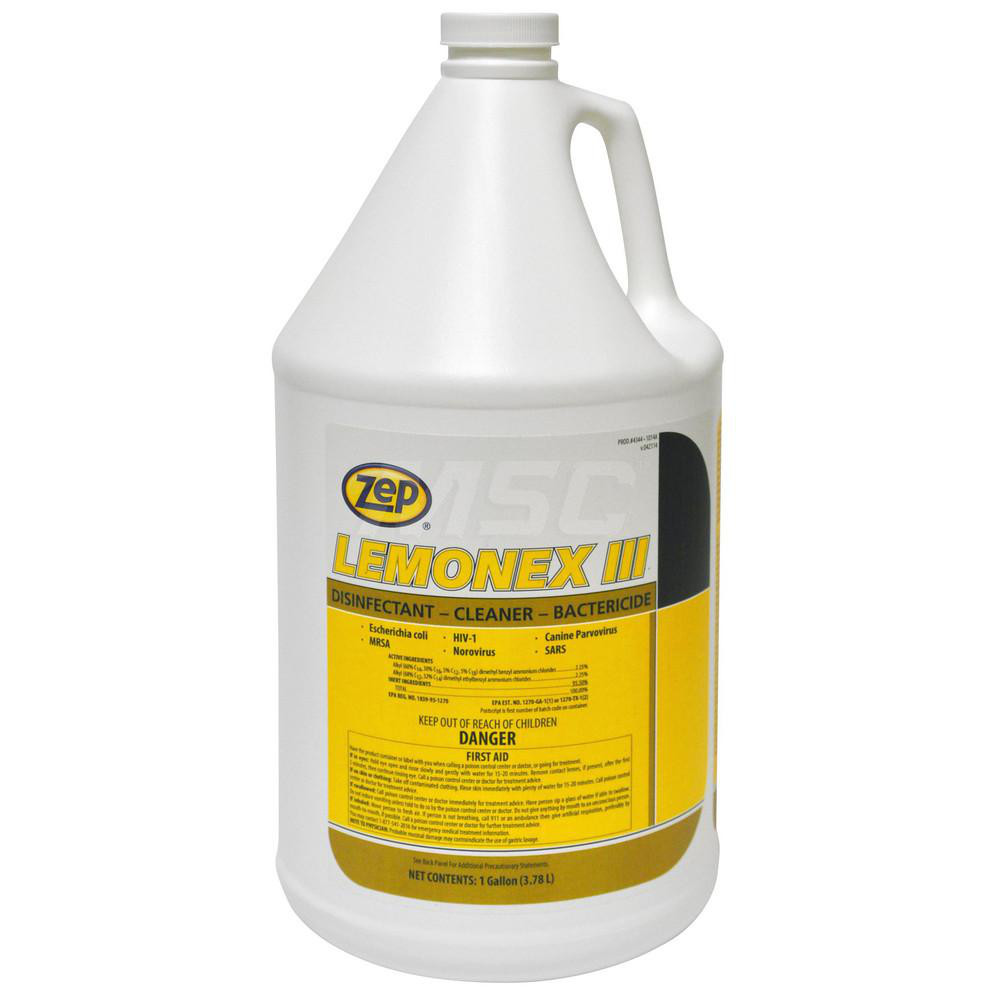 ZEP - Lemonex III Concentrated Quat Disinfectant Cleaner, 1 gal, Lemon ...