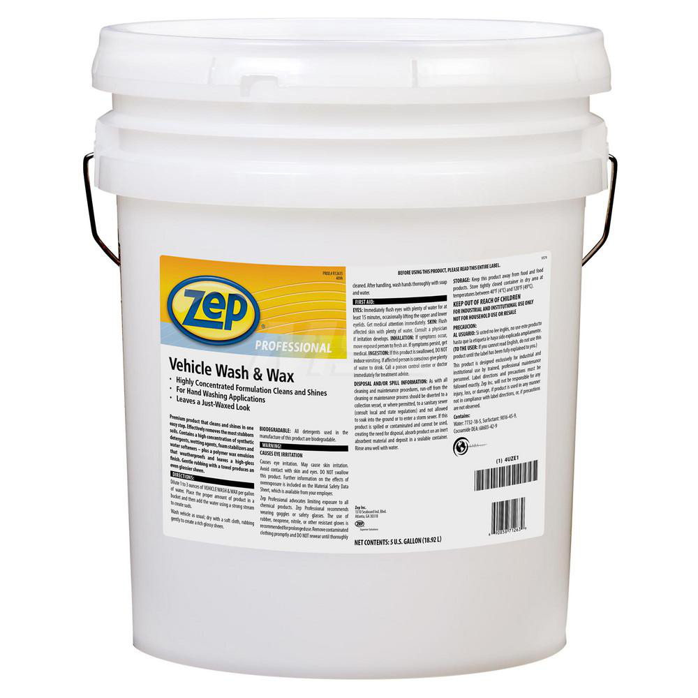 ZEP - Vehicle Wash & Wax, 5 gal, Pleasant Scent | MSC Direct