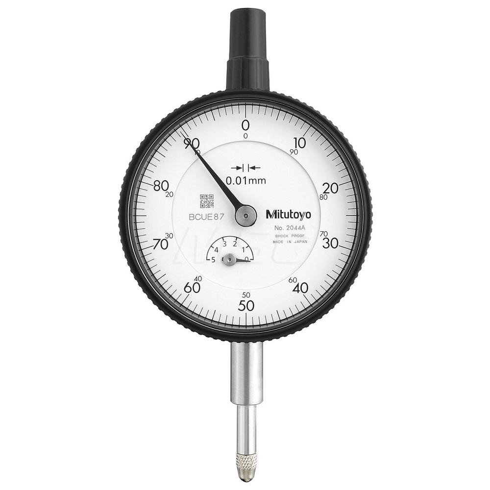 Mitutoyo - Dial Drop Indicator: 0.0000 to 0-100 Dial Reading, ±0.012 mm Accuracy 0.0100 mm Dial ...