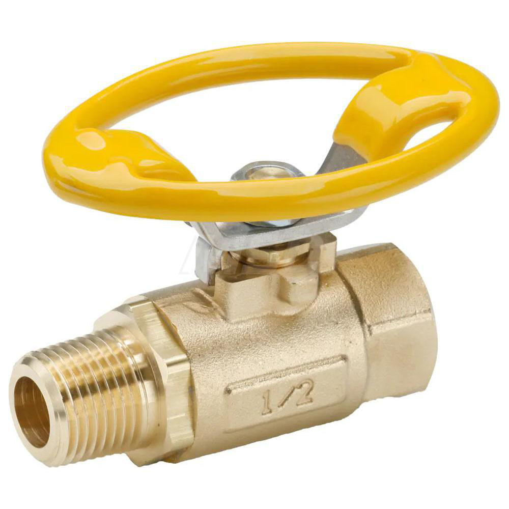 Parker - Manual Ball Valve: 1/2" Pipe, Male x Female Port, Brass | MSC ...