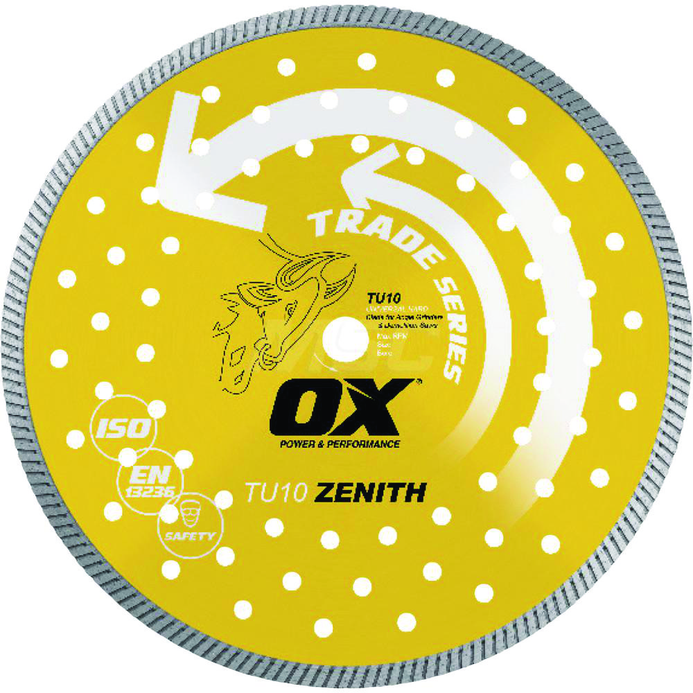 Ox Tools - Wet & Dry Cut Saw Blade: 12" Dia, 1" Arbor Hole | MSC Direct