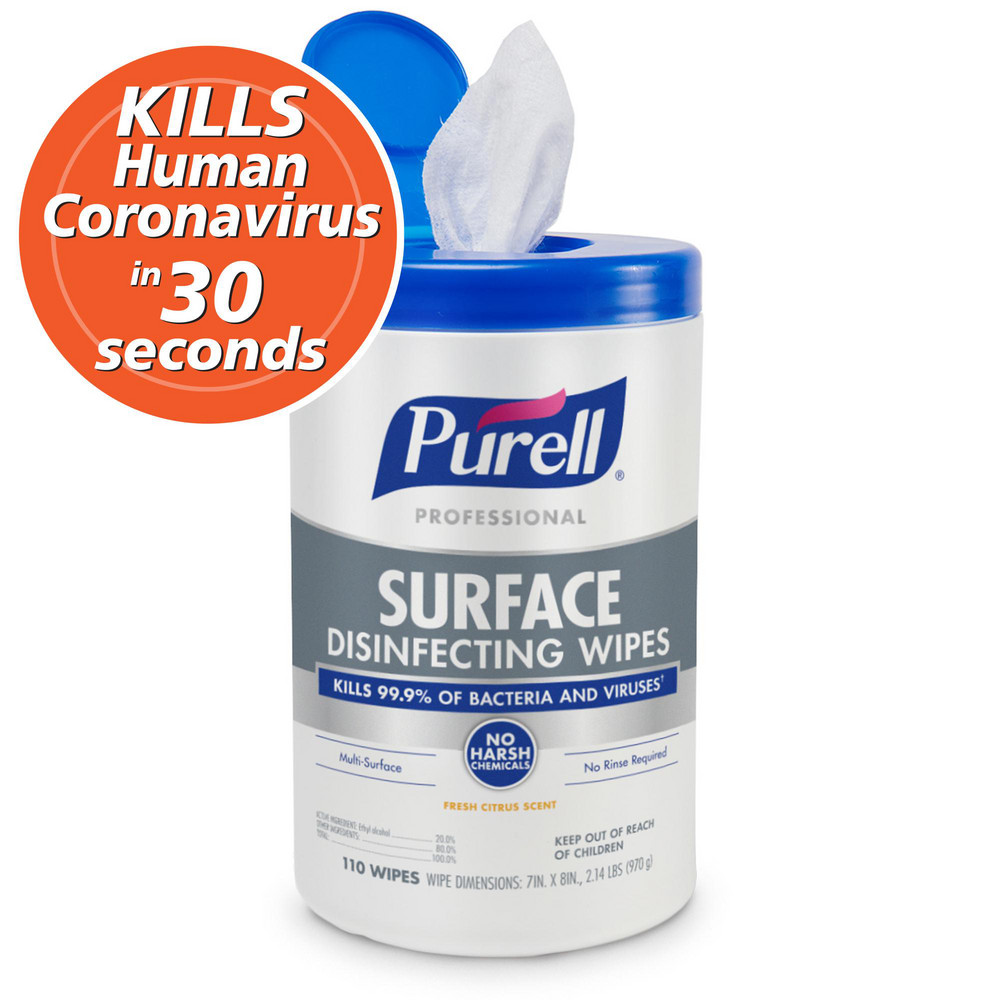 PURELL® - PURELL Professional Surface Disinfecting Wipes, Citrus Scent ...