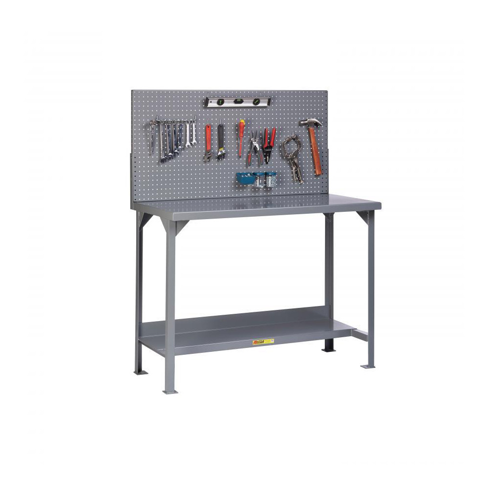 Little Giant® - Welded Work Table: 60" Wide, 36" Deep, 36" High, Powder ...