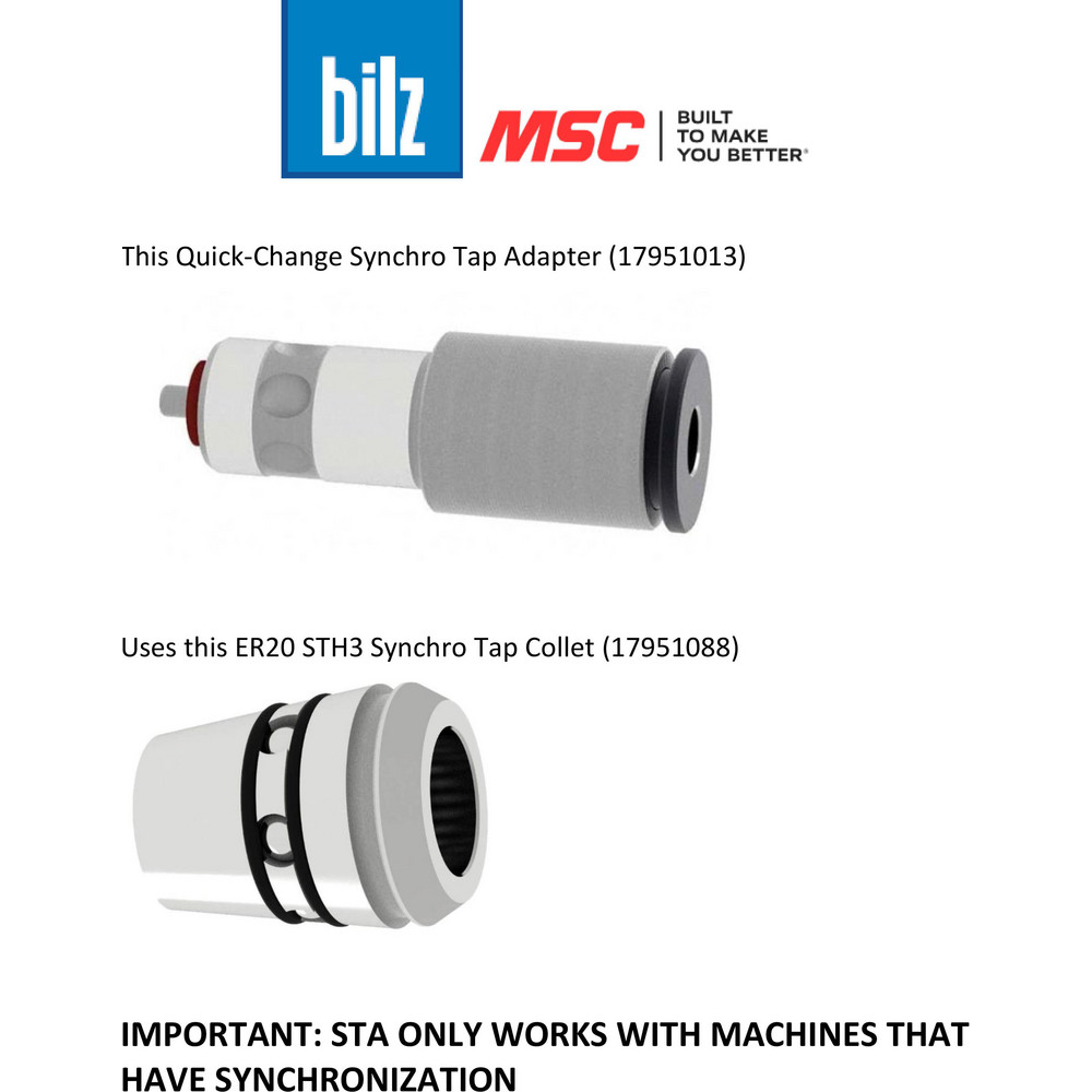 Bilz - Tapping Adapter: #12 Tap, #2 Adapter | MSC Direct