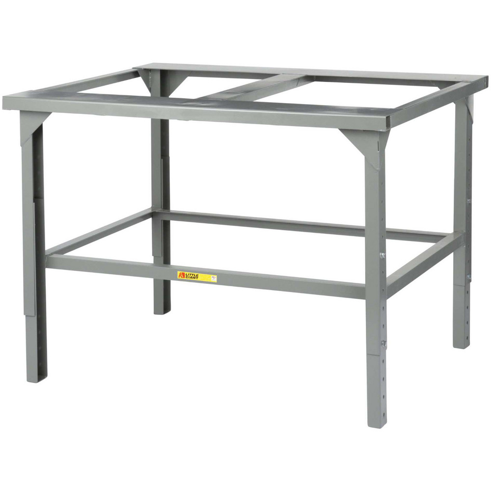 Little Giant® - Stationary Work Table: 48" Wide, 48" Deep, 27-1/2 to 43 ...