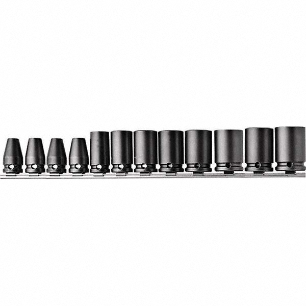 Apex - Socket Set: Impact, 12 Pc, 3/8" Drive | MSC Direct