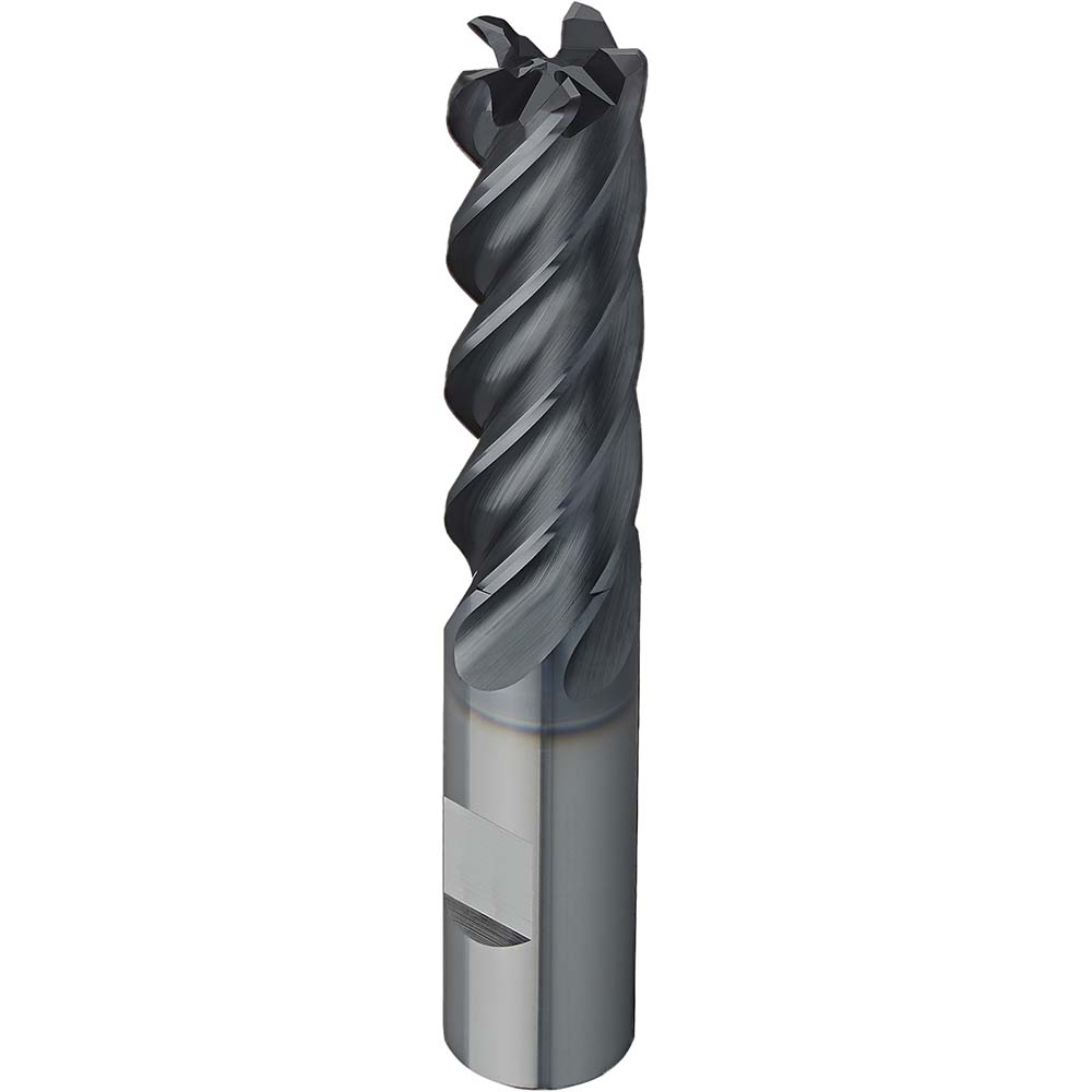Guhring - Corner Radius End Mill: 1/4" Dia, 1/2" LOC, 0.0200" Radius, 5 ...