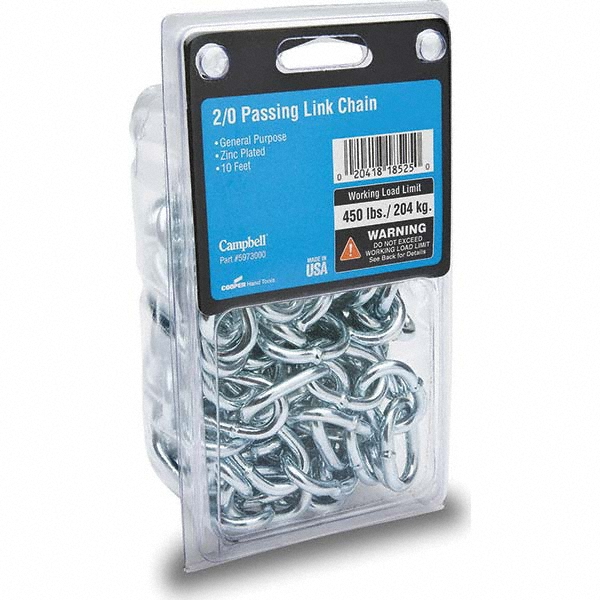 Campbell - Welded Chain: Trade Size: #2/0 | MSC Direct