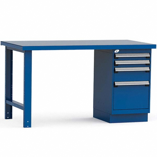 Rousseau Metal - Work Bench: 60" Wide, 30" Deep, 34" High, Painted ...