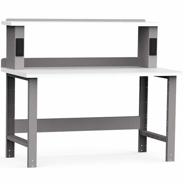 Rousseau Metal - Work Bench: 60" Wide, 30" Deep, 34" High, Plastic ...