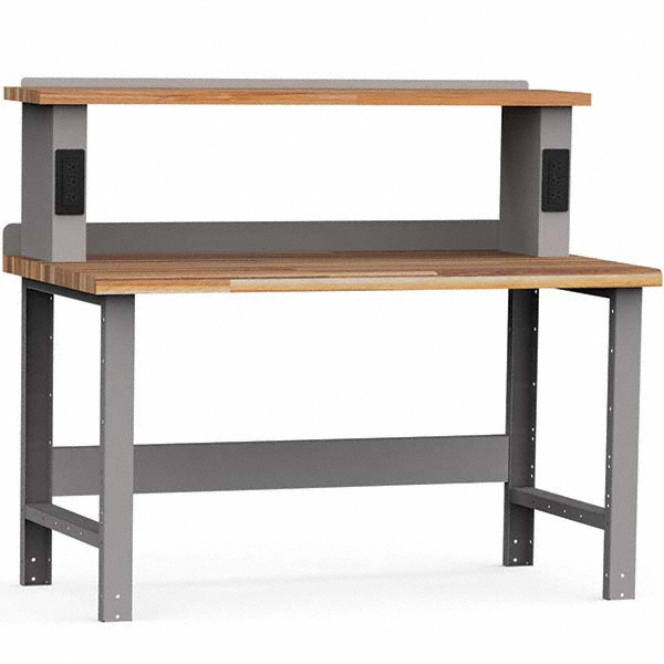 Rousseau Metal - Work Bench: 60" Wide, 30" Deep, 34" High, Laminated ...
