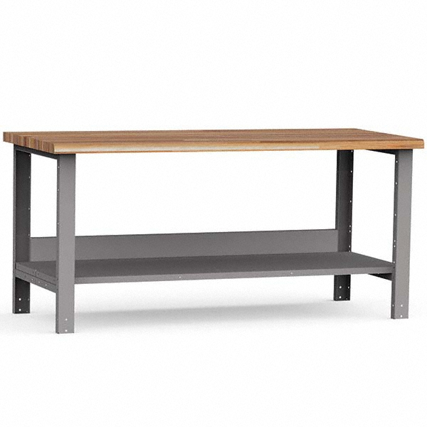 Rousseau Metal - Work Bench: 72" Wide, 30" Deep, 34" High, Laminated ...