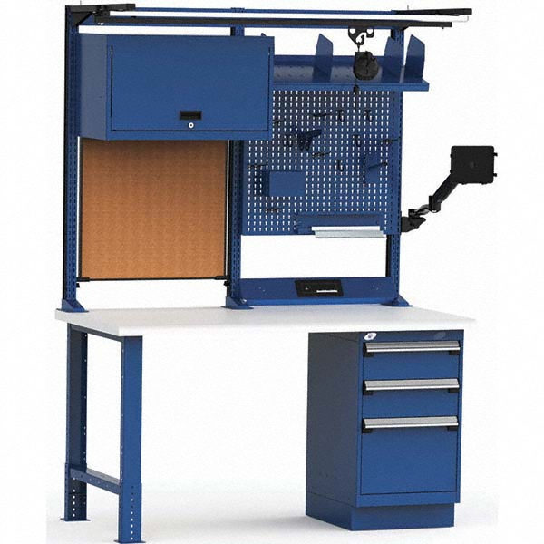 Rousseau Metal - Stationary Work Center: 60" Wide, 30" Deep, 80" High ...