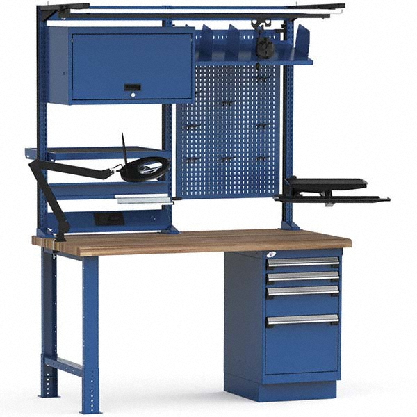 Rousseau Metal - Stationary Work Center: 60" Wide, 30" Deep, 80" High ...