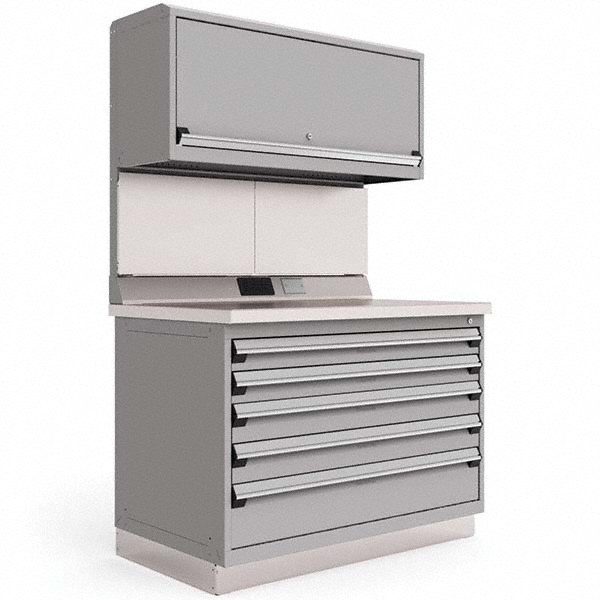 Rousseau Metal - Stationary Work Center: 48" Wide, 30" Deep, 76" High ...