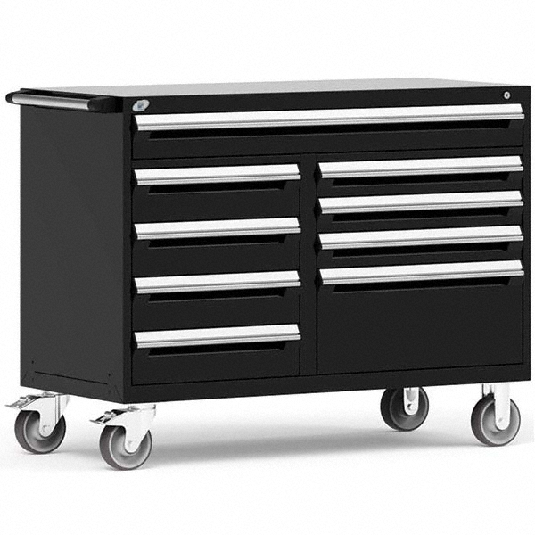 Rousseau Metal - Steel Tool Roller Cabinet: 54" Wide, 9 Drawer | MSC Direct