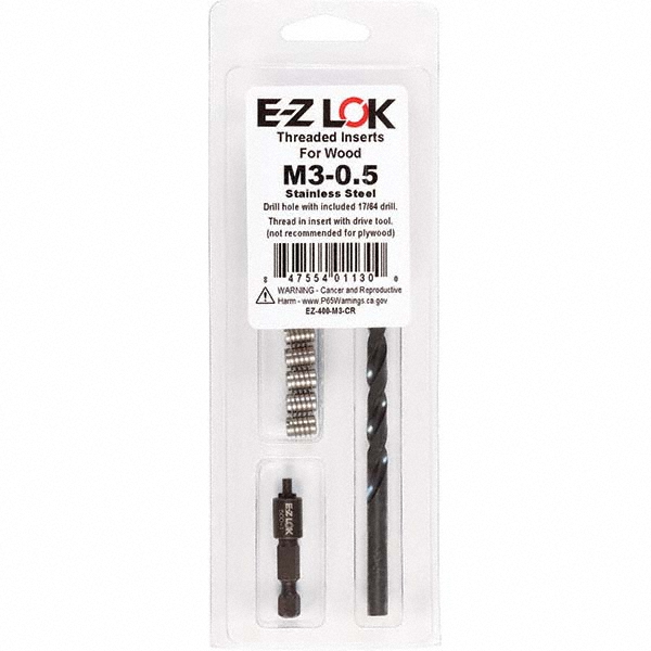 E-Z LOK - Thread Repair Kits; Insert Thread Size (mm): M3x0.50 ...