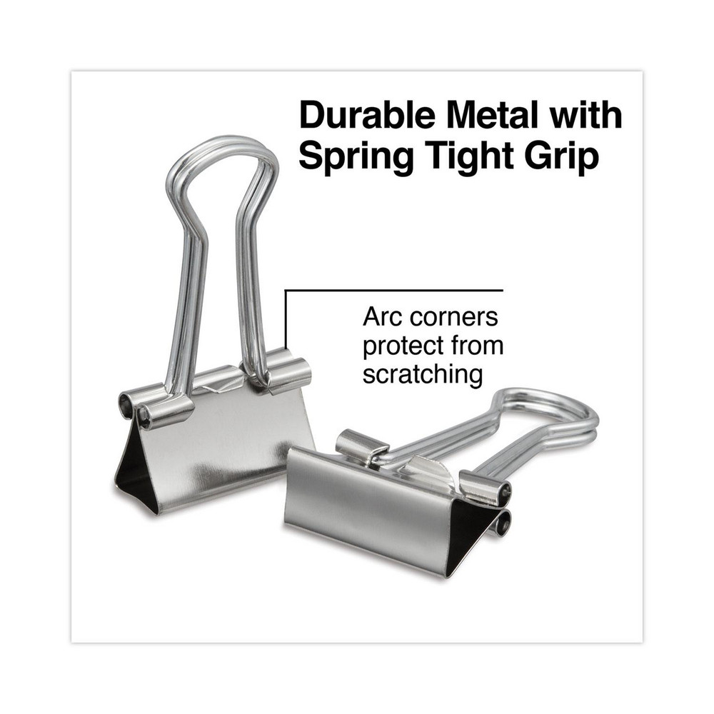 UNIVERSAL - Binder Clips: Color: Silver; Sheet Capacity: 0 | MSC Direct