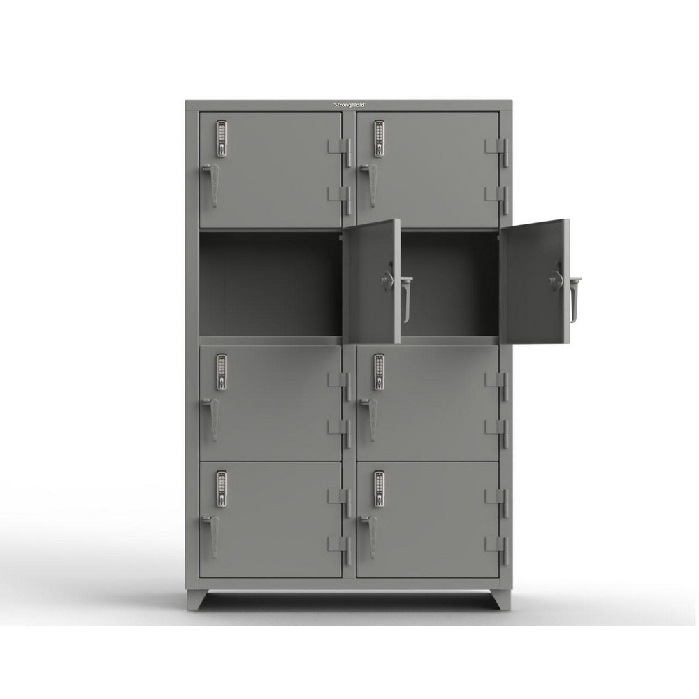 Strong Hold - 2-Wide Locker: 48" Wide, 24" Deep, 75" High, Electronic ...