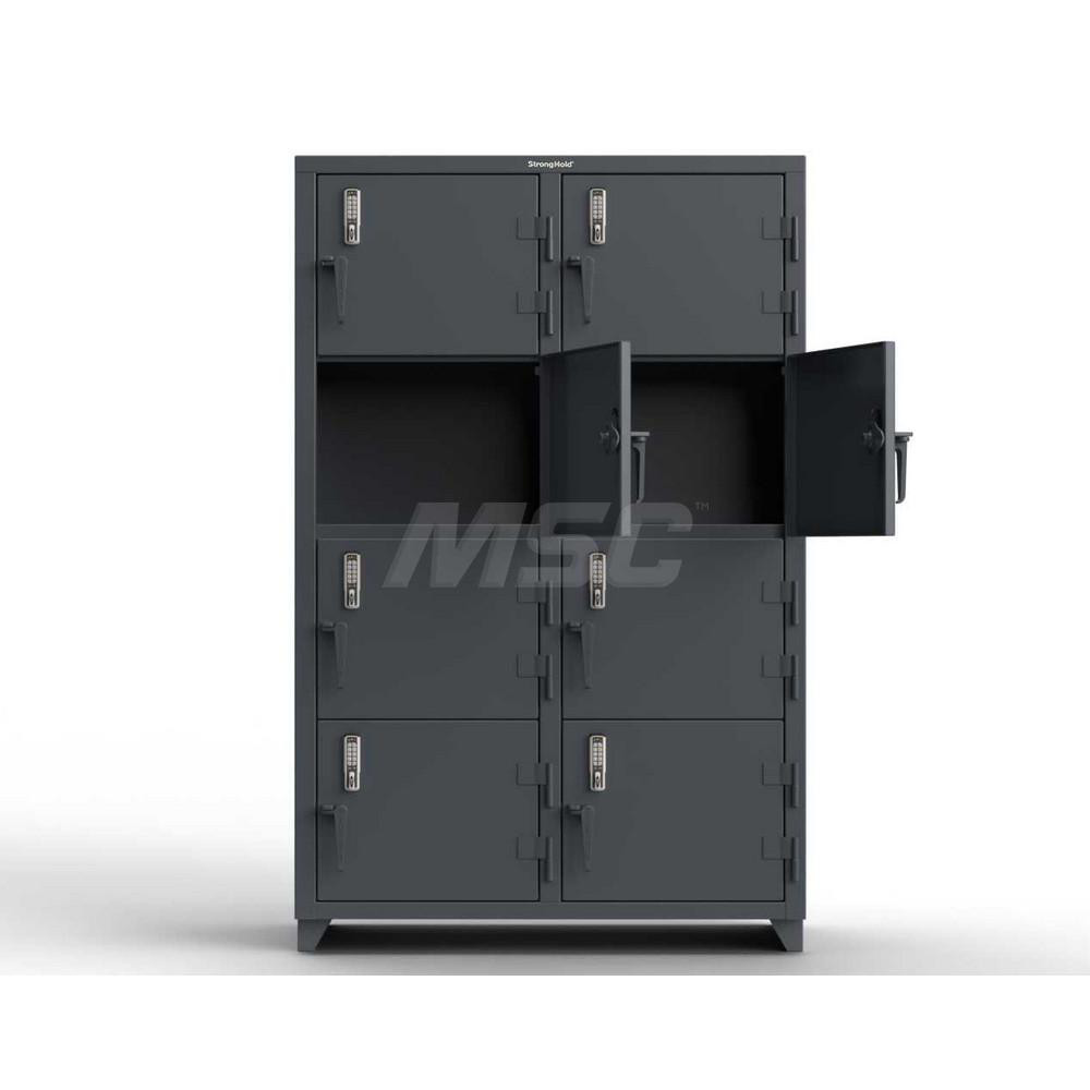 Strong Hold - 2-Wide Locker: 48" Wide, 24" Deep, 75" High, Electronic ...