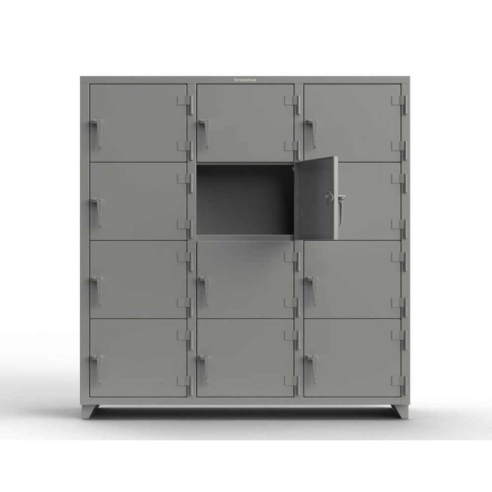 Strong Hold - Locker: 72" Wide, 24" Deep, 75" High, Padlock Hasp | MSC ...