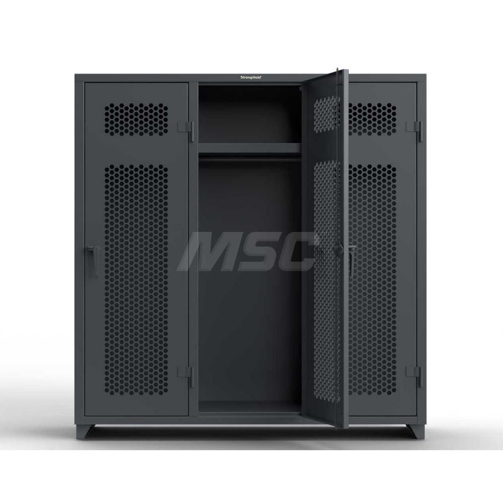 Strong Hold - Locker: 72" Wide, 24" Deep, 75" High, Padlock Hasp | MSC ...