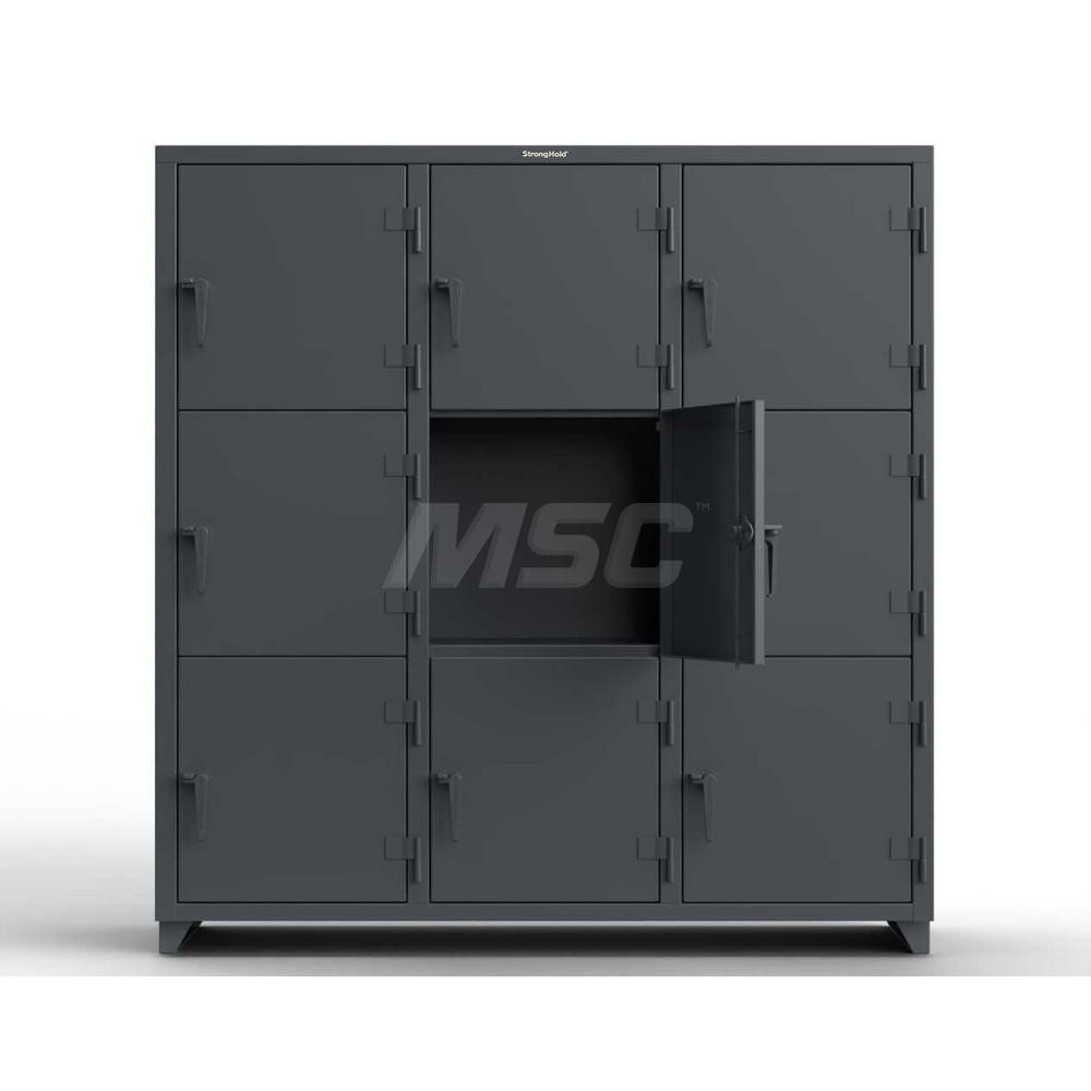 Strong Hold - Locker: 72" Wide, 24" Deep, 75" High, Padlock Hasp | MSC ...