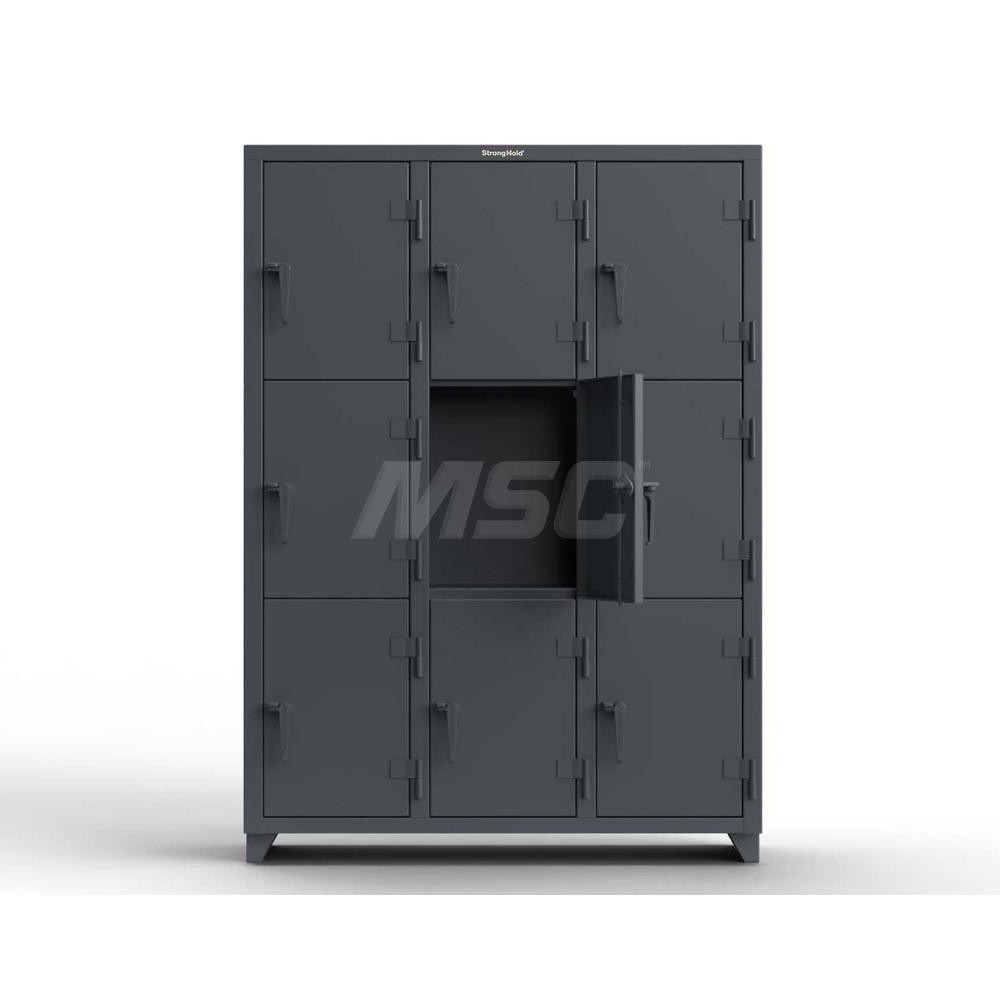 Strong Hold - Locker: 54" Wide, 18" Deep, 75" High, Padlock Hasp | MSC ...