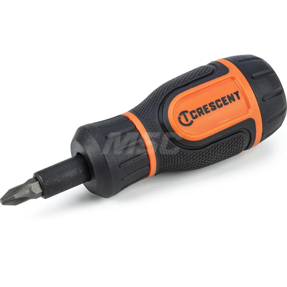 Crescent - Bit Screwdrivers: Type: Stubby Multi-Bit Driver; Tip Type ...