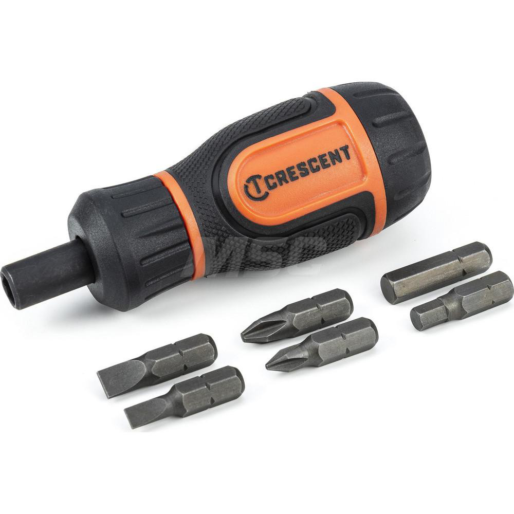 Crescent - Bit Screwdrivers: Type: Stubby Multi-Bit Driver; Tip Type ...