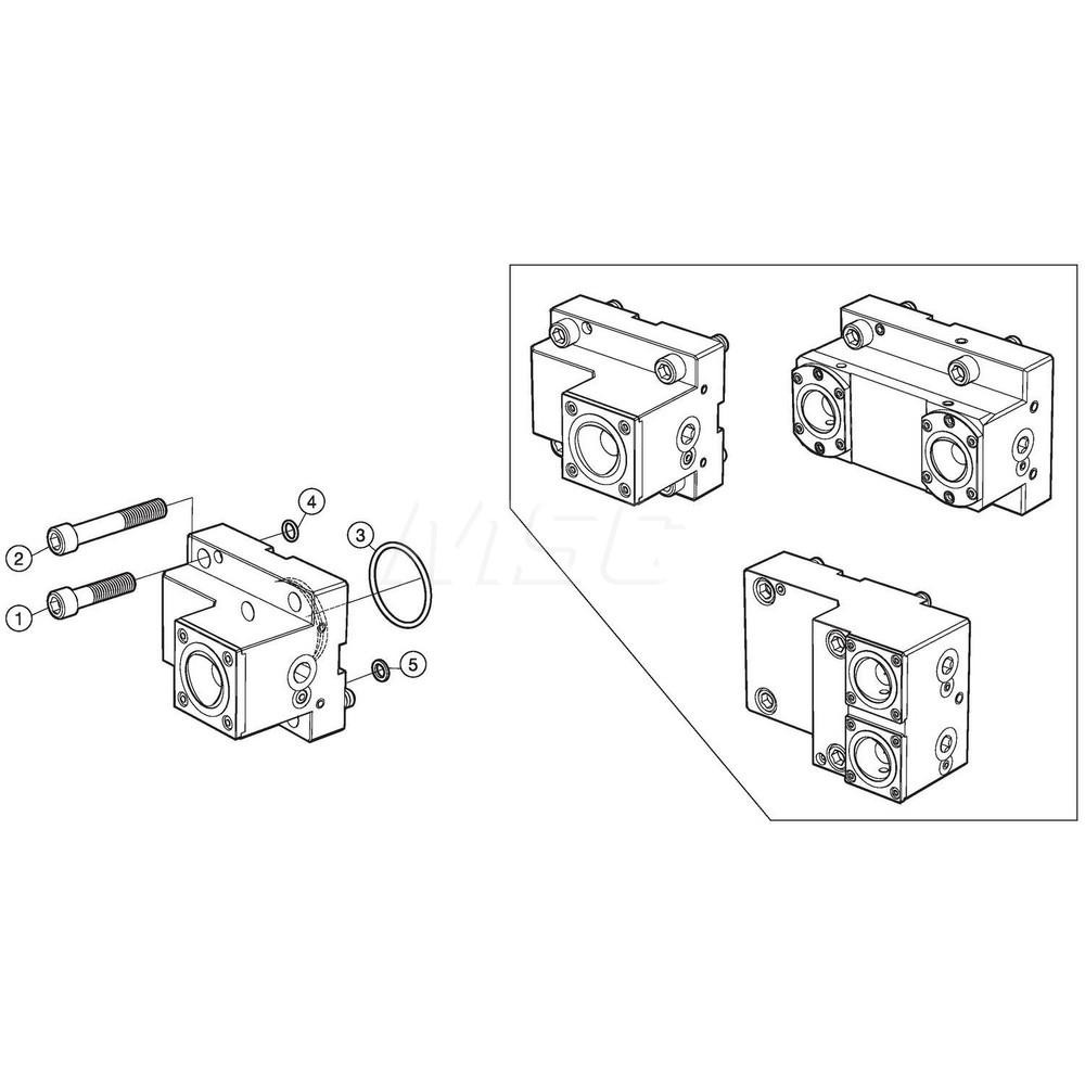 Sandvik Coromant - Modular Lathe Adapter/Mount: Right Hand Cut, C4 ...