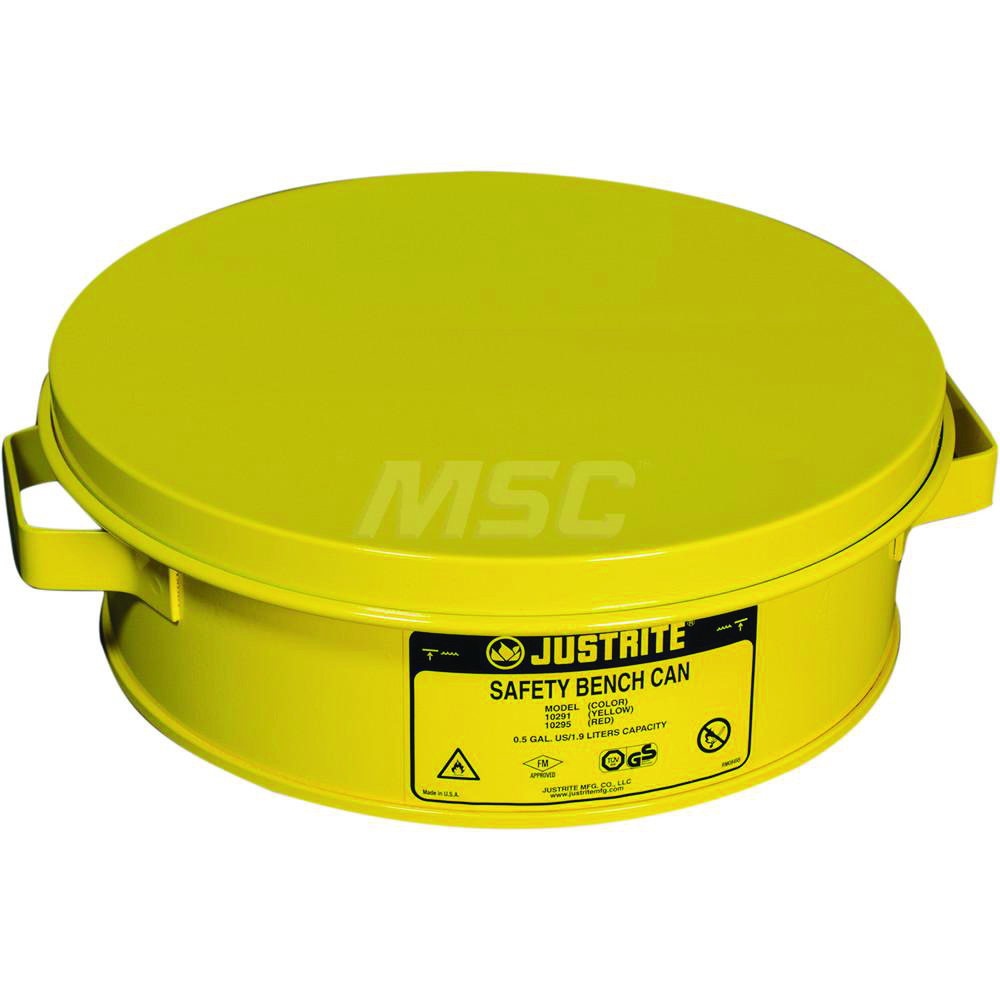Justrite® - Safety Bench Cans & Dip/Wash Tanks: Capacity (Gal.): 0.500 ...