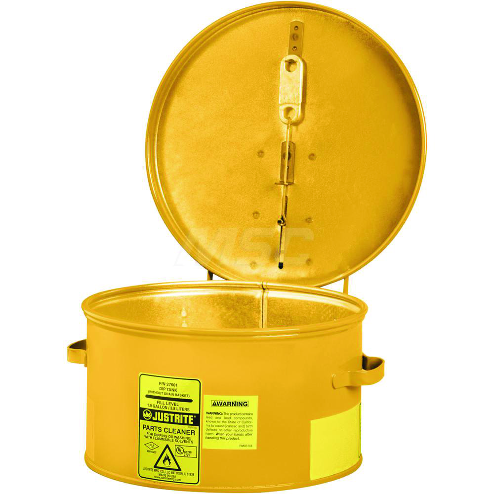 Justrite® - Safety Bench Cans & Dip/Wash Tanks; Capacity (Gal.): 1.000 ...