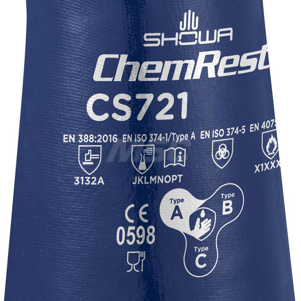 SHOWA - Chemical Resistant Gloves: SHOWA® Size Medium, 11.00 mil ...