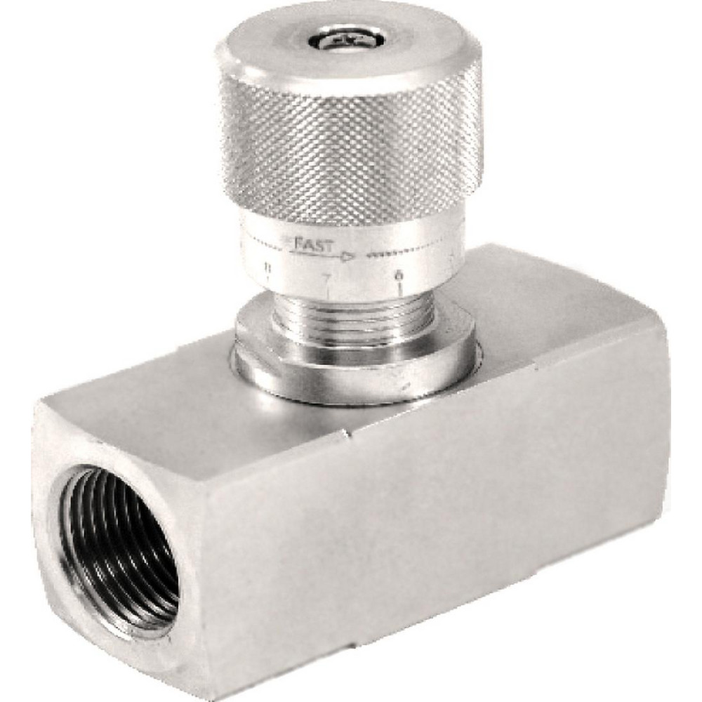 Anchor Fluid Power - Needle Valve: Straight, 1/4" Pipe, SAE End, Carbon ...