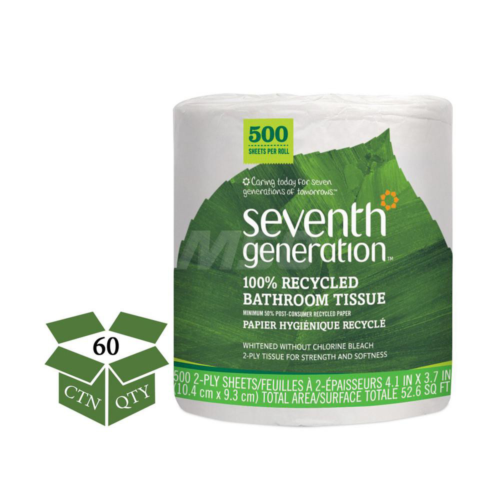 Seventh Generation - Bathroom Tissue: Standard Roll, Recycled Fiber, 2 ...