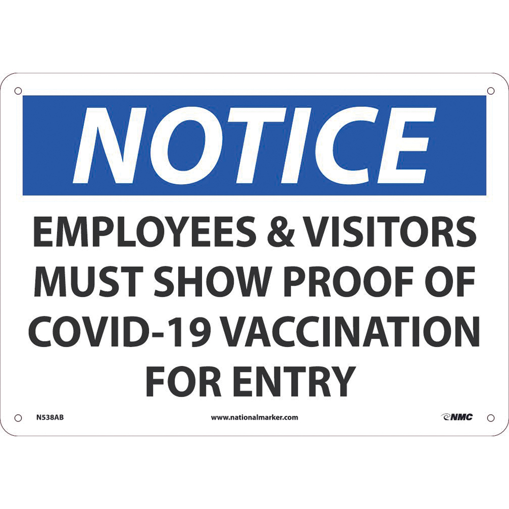AccuformNMC - Safety Signs; Message or Graphic: Message Only ; Sign ...