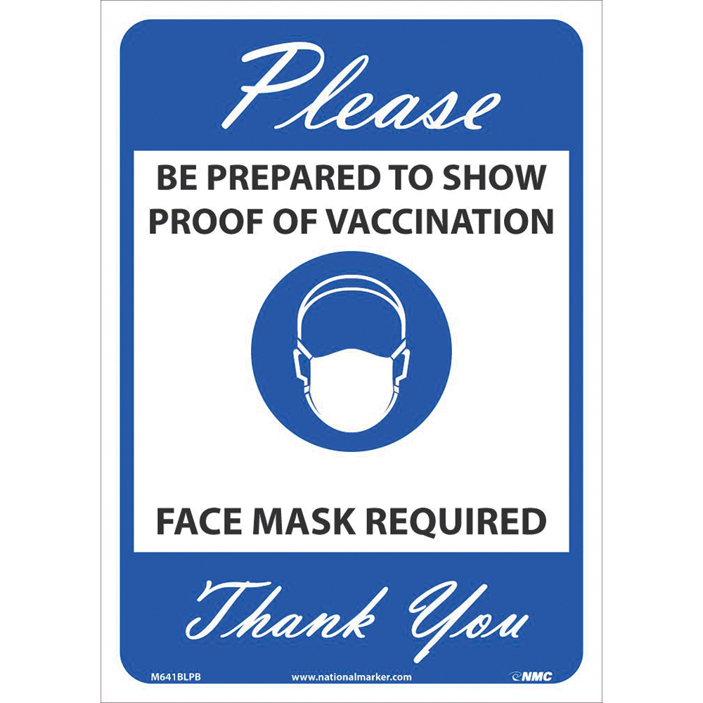 AccuformNMC - Rectangle, COVID-19 & Please Wear Your Mask, " Face Mask ...