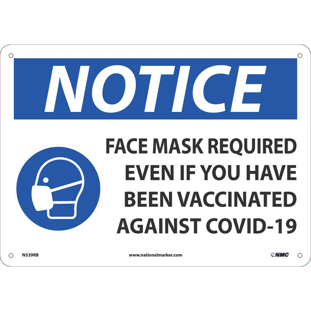 AccuformNMC - Rectangle, COVID-19, Notice & Please Wear Your Mask ...