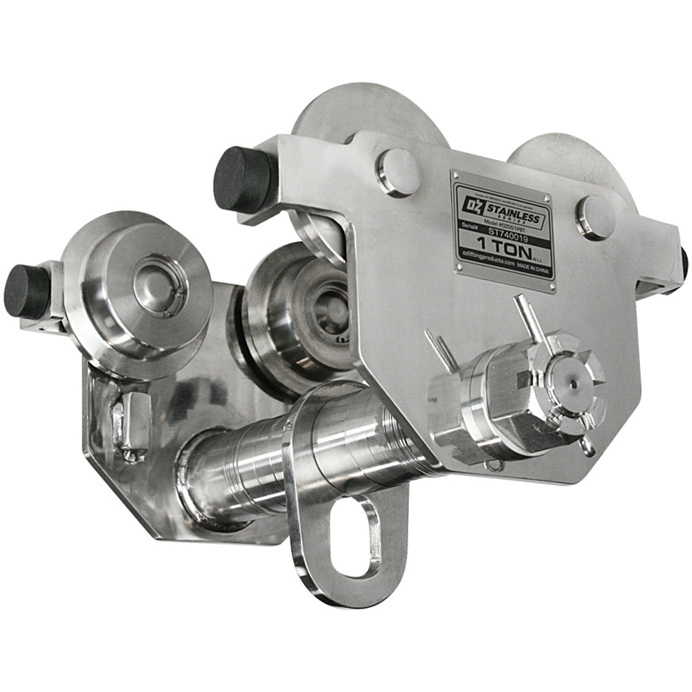 OZ Lifting Products - Trolleys: Type: Push Beam; Maximum Flange Width ...