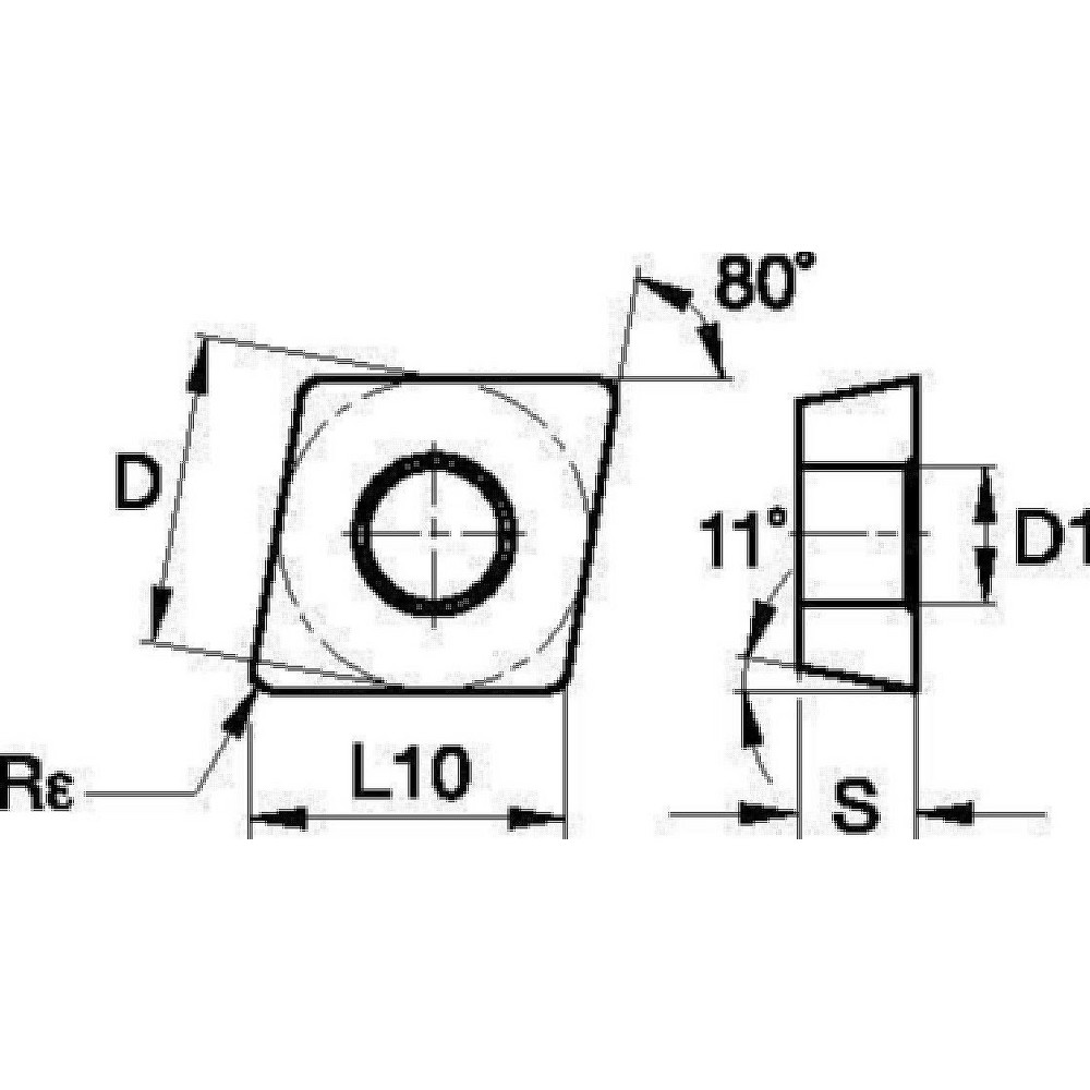 Widia - Turning Insert: CPHH2121, Carbide | MSC Direct