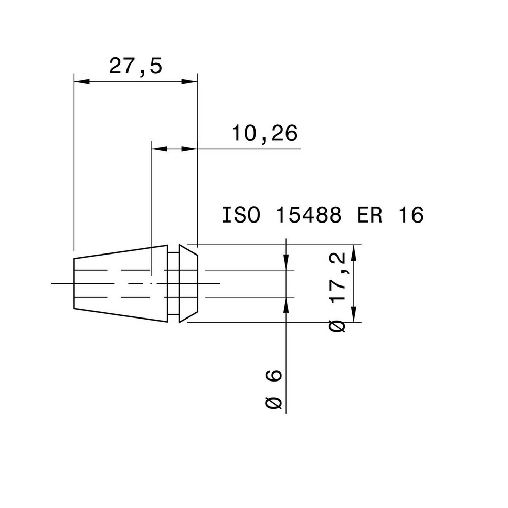 Rego-Fix - ER Collet: ER16, 6.00 mm Collet Size, Sealed | MSC Direct