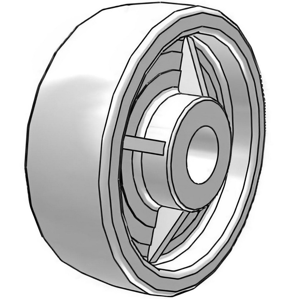 Albion - Caster Wheel: Nylon, 6" Dia, 2" Wide, 1-3/16" Axle | MSC Direct